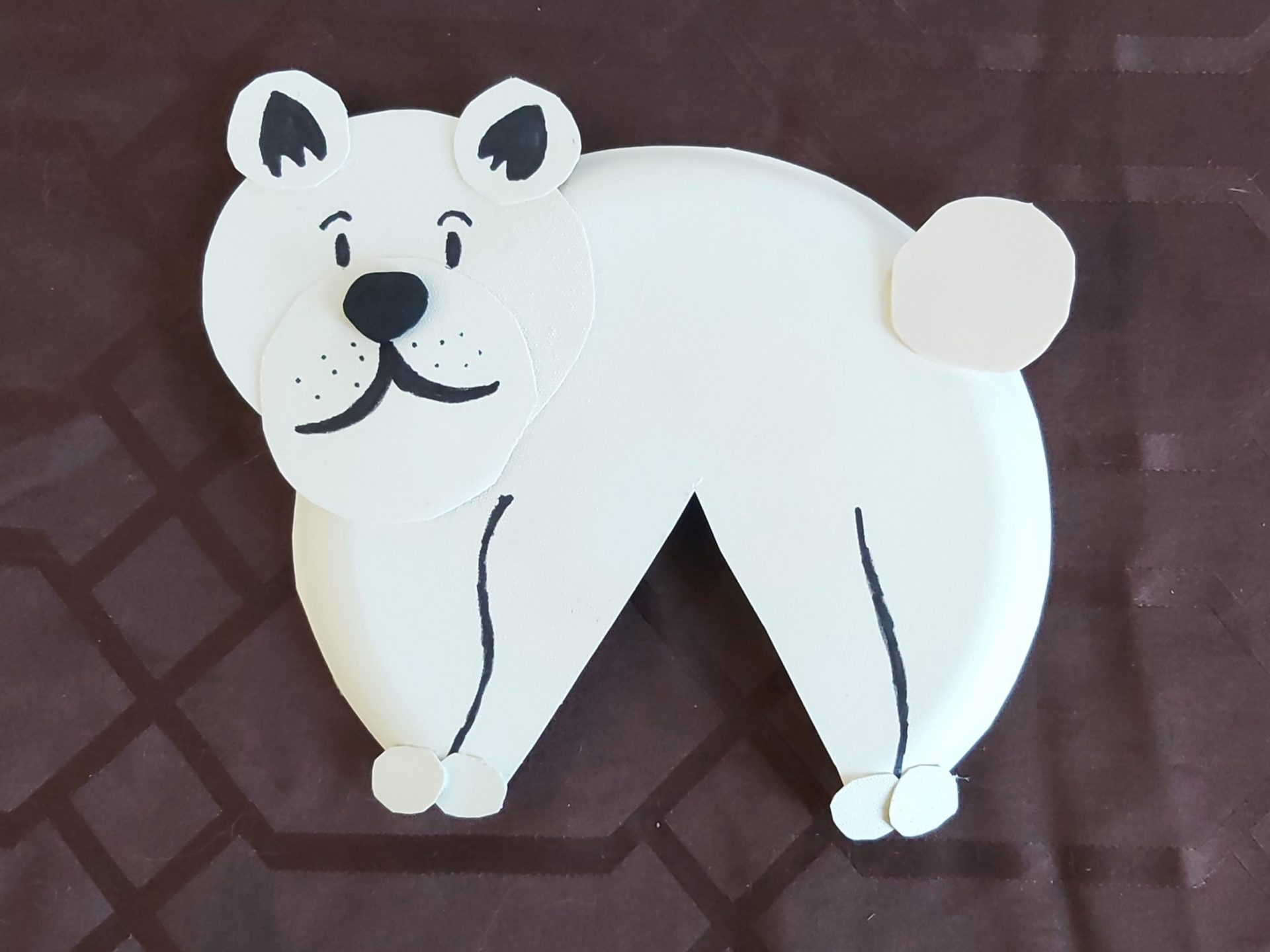 Paper Plate Polar Bear - Earth Rangers