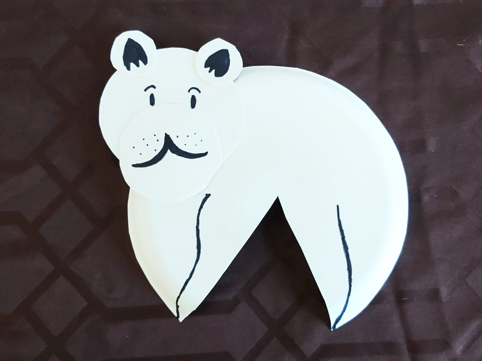 Paper Plate Polar Bear - Earth Rangers