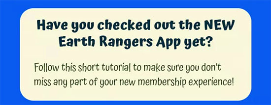 Earth Rangers App Tutorial | Earth Rangers