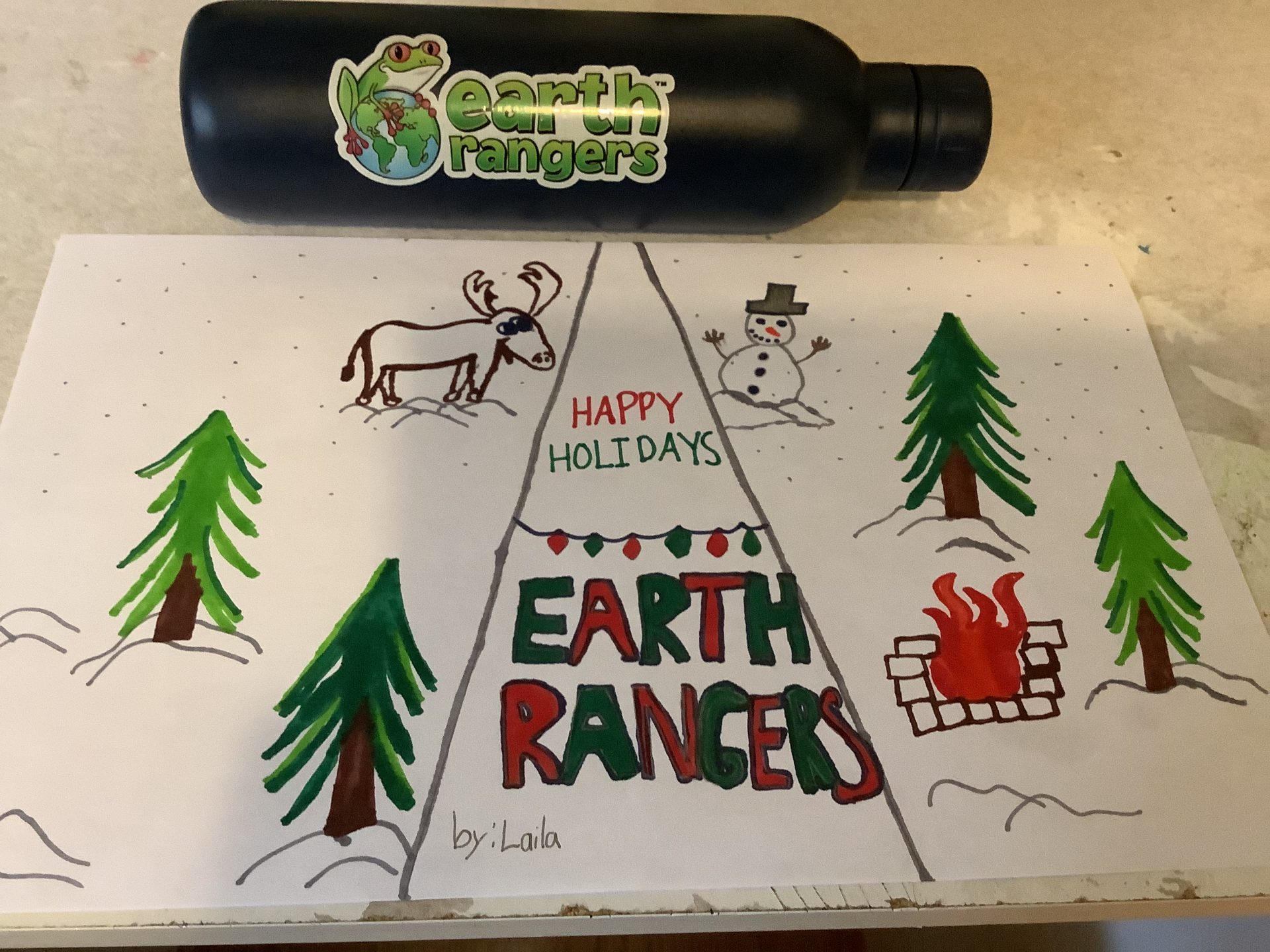 Check out these amazing holiday cards designed by Earth Rangers like ...