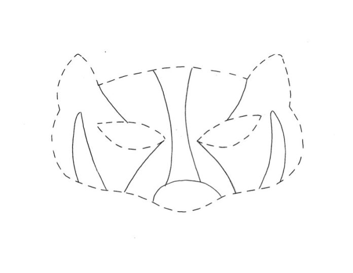 Badger Mask Template - Earth Rangers