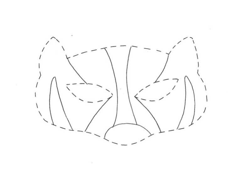 Badger Mask Template - Earth Rangers